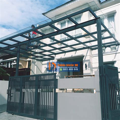 Kontraktor Atap Canopy Kaca 0811800946 Trideko Interior