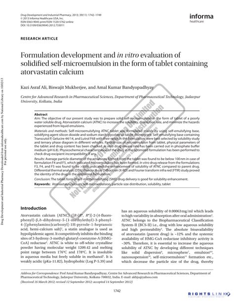pdf formulation development and in vitro evaluation of solidified self microemulsion in the
