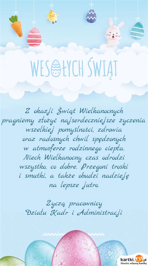 Pragniemy Z O Y Najserdeczniejsze Yczenia Wszelkiej Pomy Lno Ci