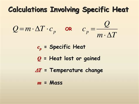 Equation For Calculating Heat