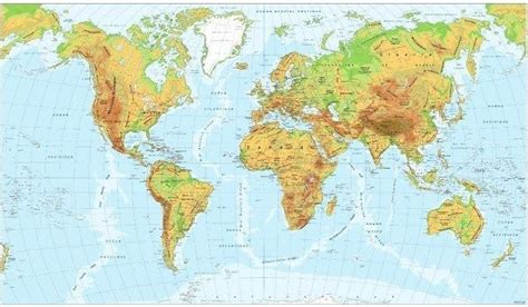 Subir y bajar Etna Ganar mapa planisferio fisico y politico ideología