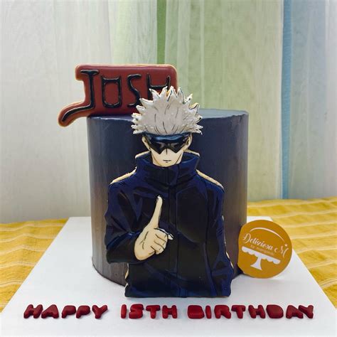 17th Birthday Bday Birthday Party Jujutsu Anime Cake Cute Cakes