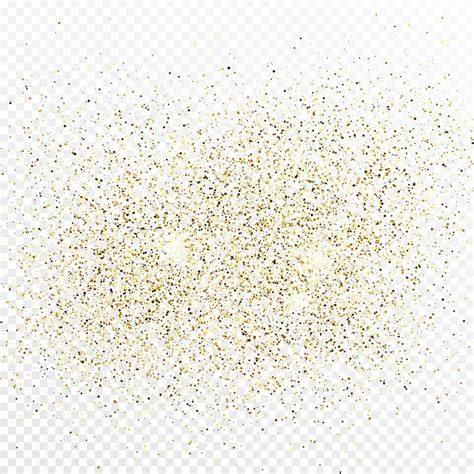 Gold Glitter Confetti Backdrop Isolated On White Transparent Background