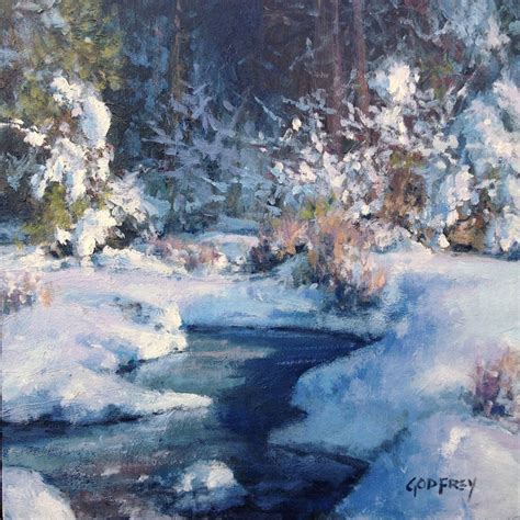 Cloaked In White Michael Godfrey Highlands Art Gallery