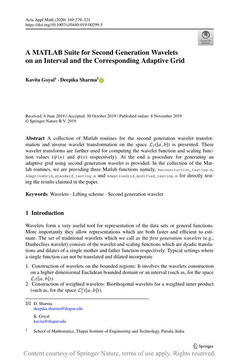 a matlab suite for second generation wavelets on an interval and the corresponding adaptive grid