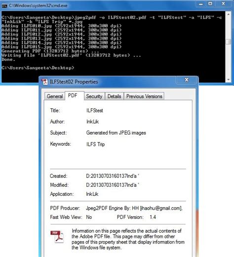 free jpeg to pdf command line conversion utility jpeg2pdf