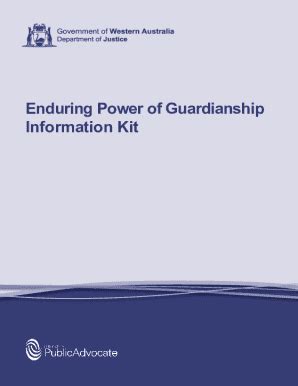 Fillable Online Enduring Power Of Attorney Enduring Power Of
