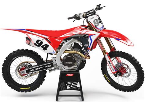 Kit déco honda CR CRF Racer Bleu Race Design