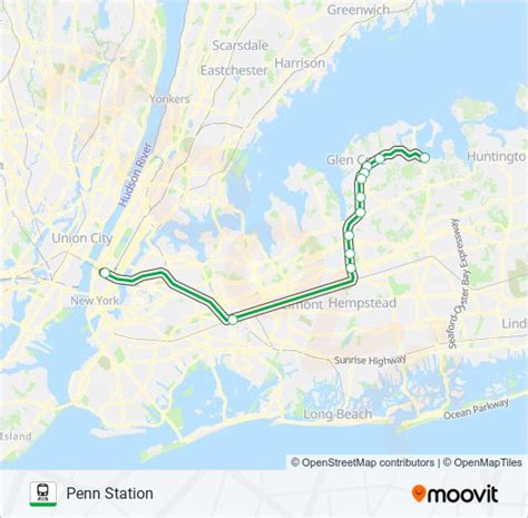 Ruta Oyster Bay Branch Horarios Paradas Y Mapas Penn Station