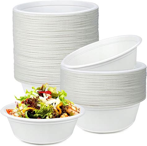 MISKA EKO Z TRZCINY CUKROWEJ BIODEGRADOWALNE 500ml 50 SZTUK Miseczki