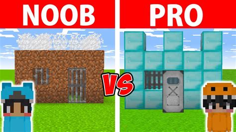 Minecraft NOOB Vs PRO SAFEST SECURITY PRISON BUILD CHALLENGE YouTube