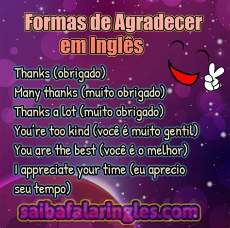 Como se dá obrigado em inglês