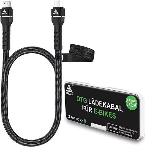 EFEALL Câble de Charge EBike Micro USB pour Bosch Intuvia Kiox Nyon