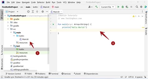 Create New Kotlin Project Testingdocs