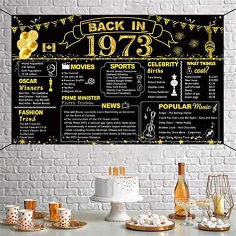 Darunaxy Th Birthday Black Gold Party Decoration Canada Back In