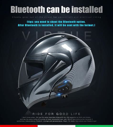 Horudot Cascos De Motocicleta Bluetooth Modulares De Doble Visera