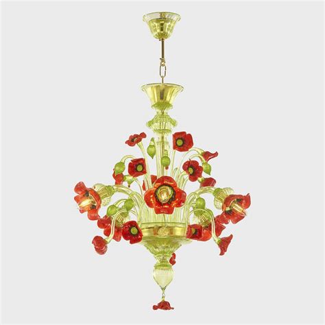 Lustre clássico VAN GOGH PAPAVERI DELUXE Sogni di Cristallo em