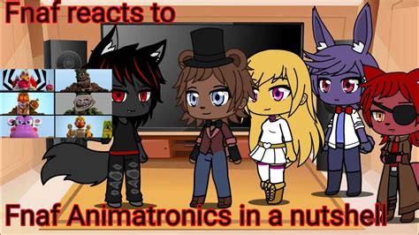 Gacha Video Fnaf Reacts Fnaf Animatronics In A Nutshell Special