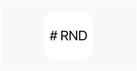 Rnd Random Number Generator On The App Store