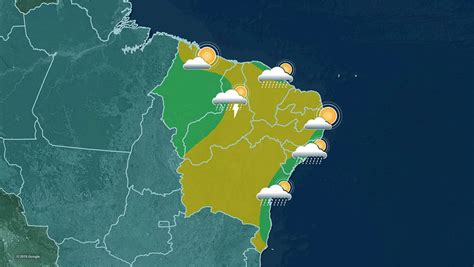 Previs O Do Tempo Para Segunda Feira Nordeste Previs O