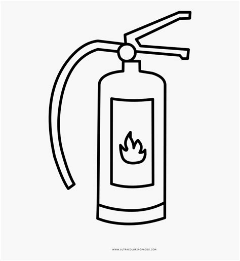 Fire Extinguisher Coloring Page Extintor Dibujo Para Colorear Free
