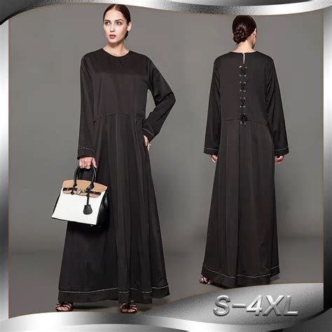Aliexpress Buy Women Fashion Full Sleeve Black Robe Women Muslim