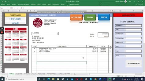 Plantilla De Excel Para Facturaci N Totalmente Configurable Hecha Con