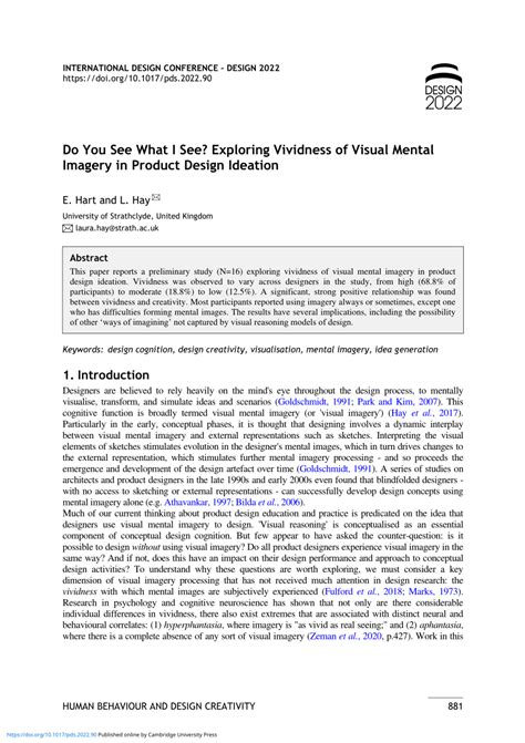 PDF Do You See What I See Exploring Vividness Of Visual Mental