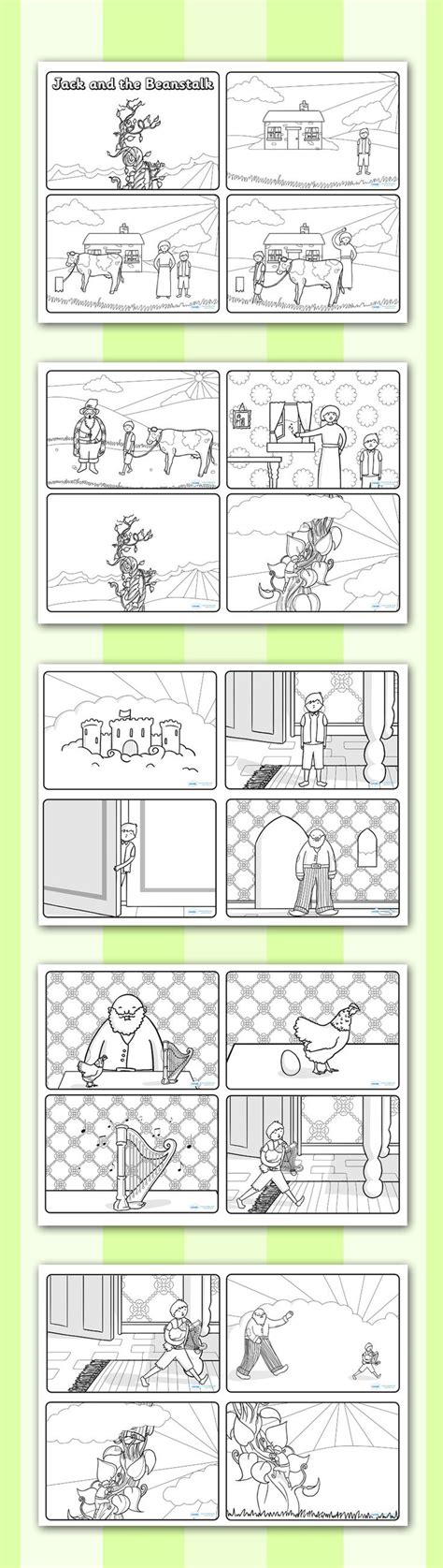 Coloriage Jacques Et Le Haricot Magique
