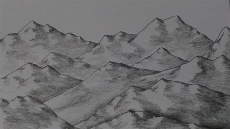 Como Dibujar Montañas Boceto Ejercicio que ayuda a Aprender a Dibujar