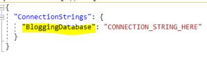 Reading Entity Framework Core Connection String From AppSettings Json