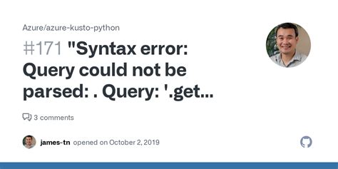 Syntax Error Query Could Not Be Parsed Query Get Ingestion