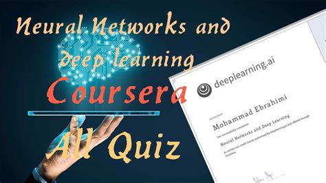 neural networks and deep learning all quiz coursera youtube
