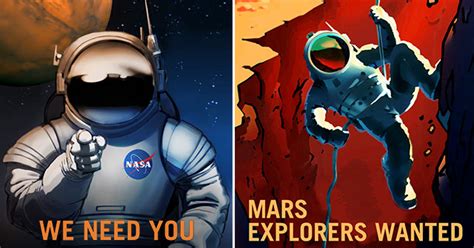 NASA Released Mars Explorers Wanted Posters Promoting Careers On The