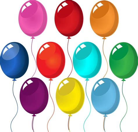 Vector De Globos De Colores 13918390 Vector En Vecteezy