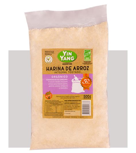 HARINA DE ARROZ INTEGRAL TOSTADO ORGÁNICO Yin Yang Argentina