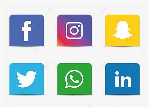 Conjunto De ícones De Mídias Sociais PNG ícone Meios De Comunicação
