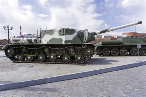 Soviet Self Propelled Gun SU 152 In The Museum Of Military Equipment