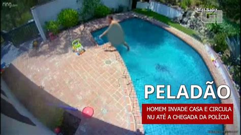 Homem Invade Casa Nos EUA Surpreende Morador E Circula Nu Pelo Local