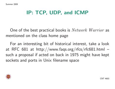 ip tcp udp and icmp
