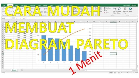 Cara Membuat Pareto Di Excel Youtube