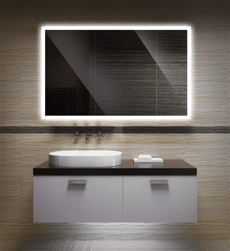 Bilderdepot24 Badezimmerspiegel Mit Beleuchtung LED Spiegel 100x60 Cm