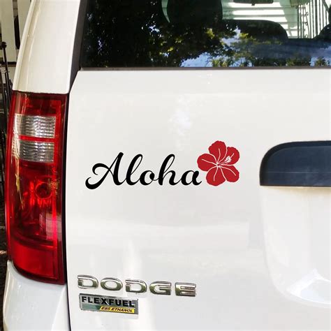 Aloha Hibiscus Car Decal By BethysBootique On Etsy Car Decals Bumper