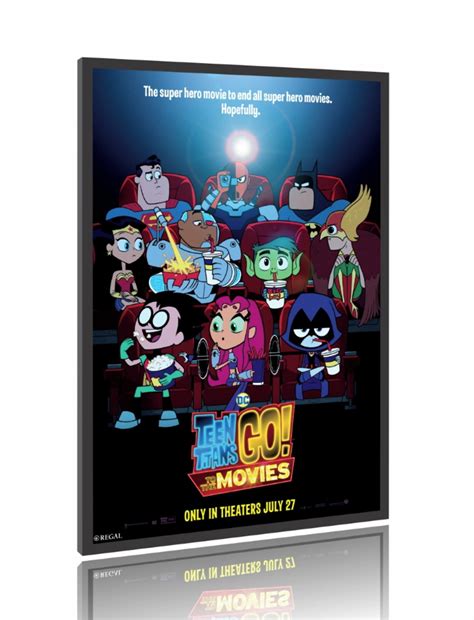 Quadro Pôster Filme os Jovens Titãs em Ação nos Cinemas 60x