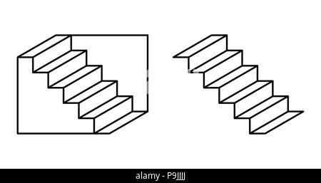 Optical Illusions Stairs Up Or Down