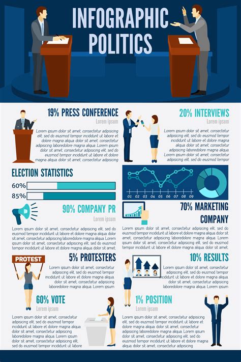 Conjunto de infografías de política 466103 Vector en Vecteezy