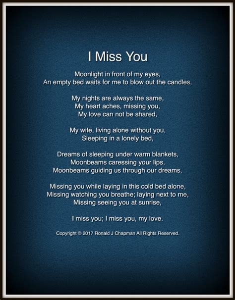 Missing You Poems