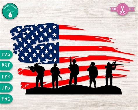 American Flag SVG Distressed Flag SVG 4th Of July SVG Fourth Of July
