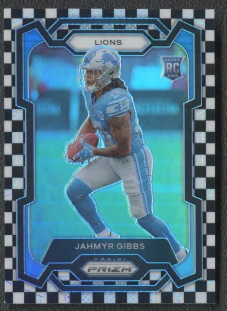 Panini Prizm Jahmyr Gibbs Rc Bianco E Nero Prizm Lions Rookie