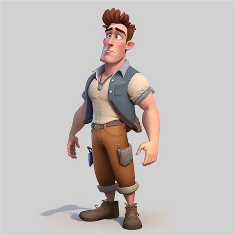 Un personaje del modelo de personaje de la película Foto Premium